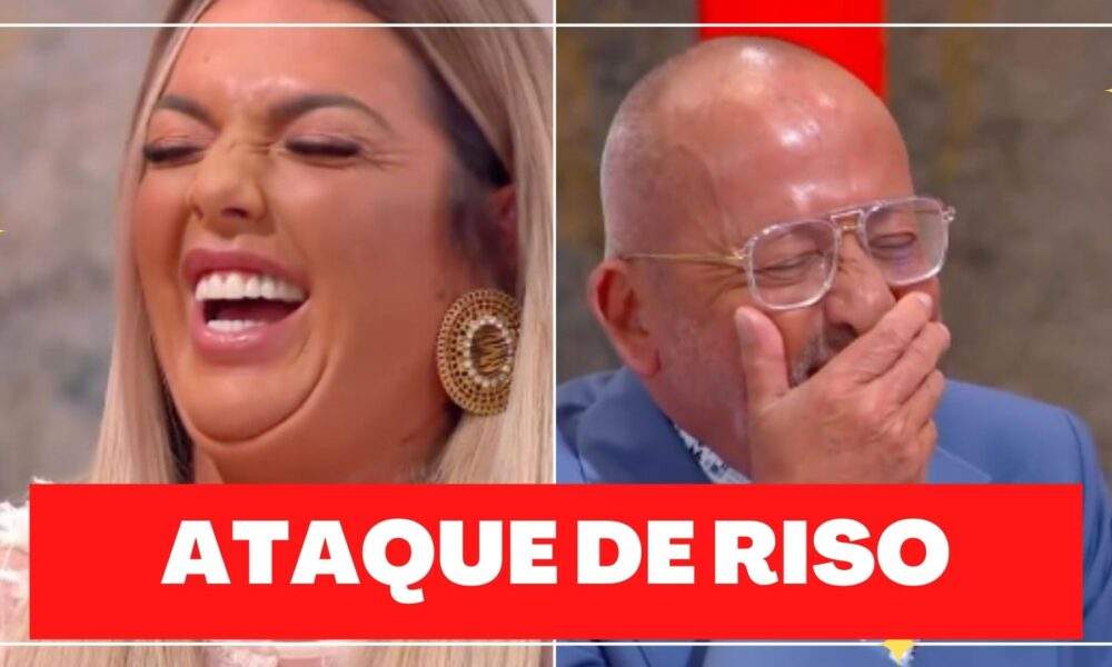 Em direto, Cláudia Nayara e Goucha têm ataque de riso e momento torna-se viral: "Vamos parar ao ...